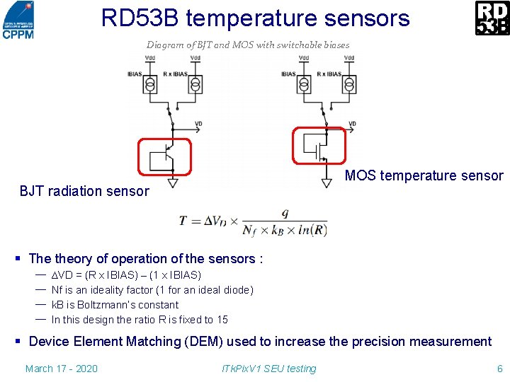 RD 53 B calibration of temperature sensors P