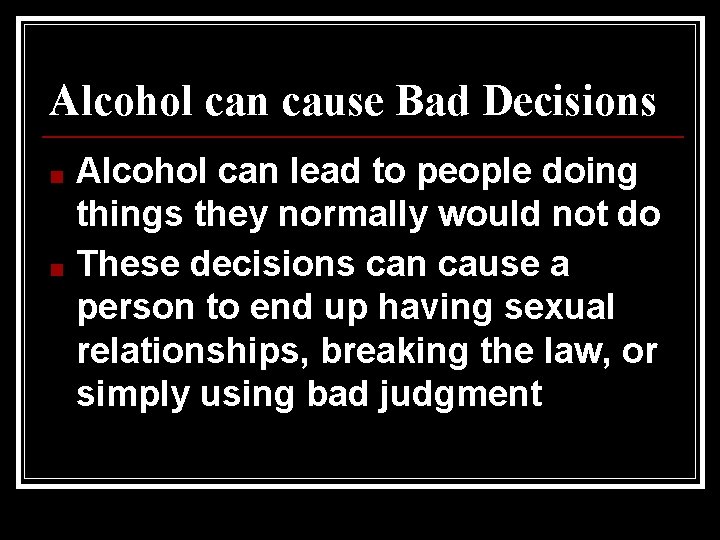 Living Alcohol Free Put the stuff in red