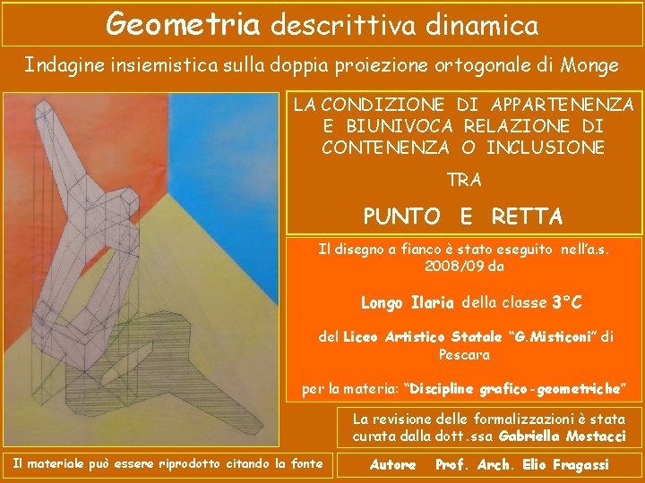 Geometria descrittiva dinamica Indagine insiemistica sulla doppia ...