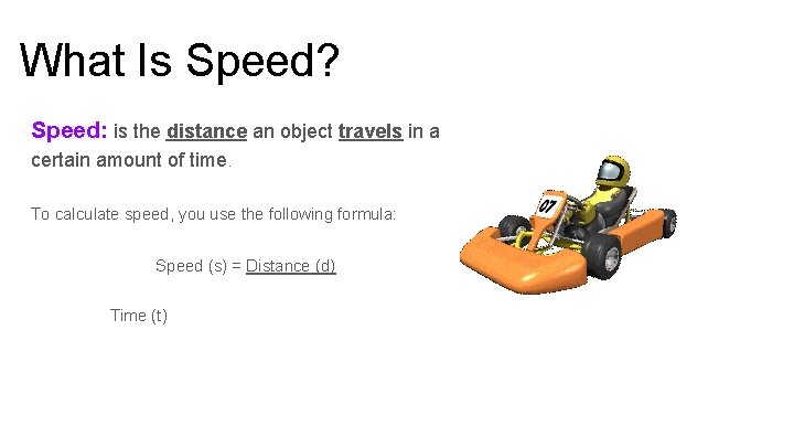 Motion Speed Velocity and Acceleration Think about it