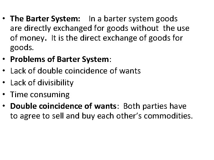ECONOMICS CHAPTER 3 Money and Credit What is
