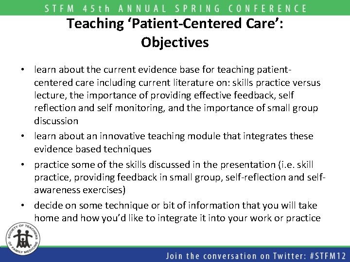 Teaching PatientCentered Care Skills Feedback Reflection Self Awareness