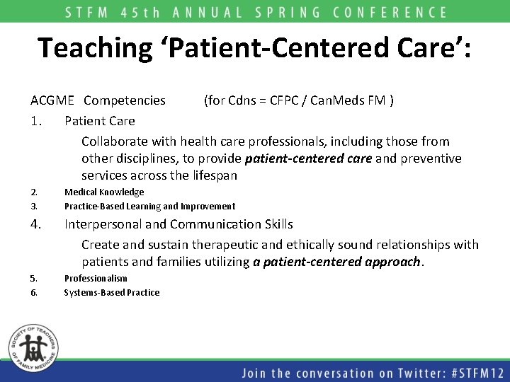 Teaching PatientCentered Care Skills Feedback Reflection Self Awareness