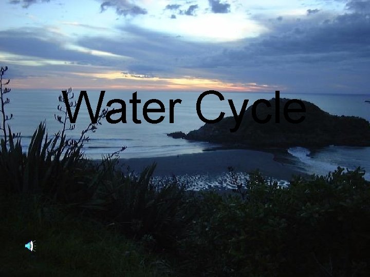 Water Cycle Sun warms ocean water causing it