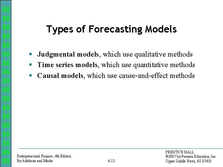 Chapter 6 Forecasting and Pro Forma Financial Statements