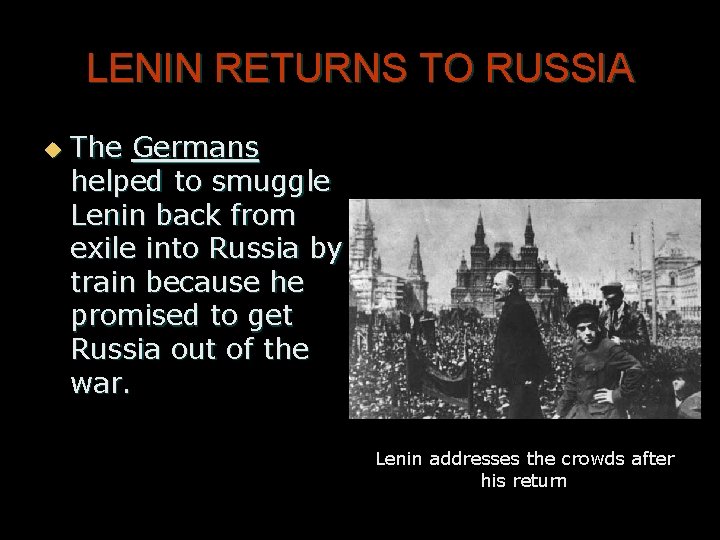 REVOLUTION IN RUSSIA 1917 March November Brief History