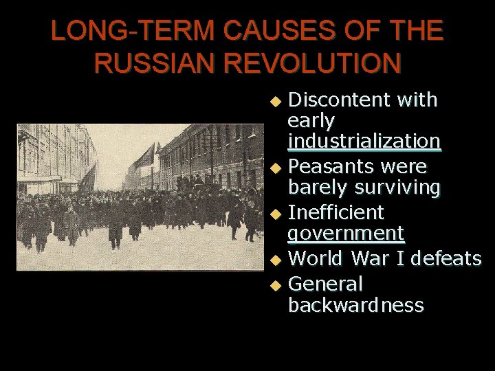 REVOLUTION IN RUSSIA 1917 March November Brief History