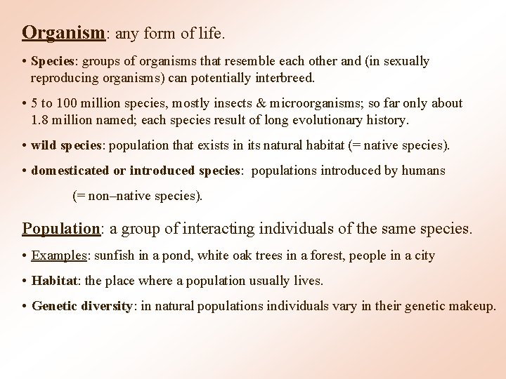 Ecology Ecosystems and Food Webs Chapter 4 Partial