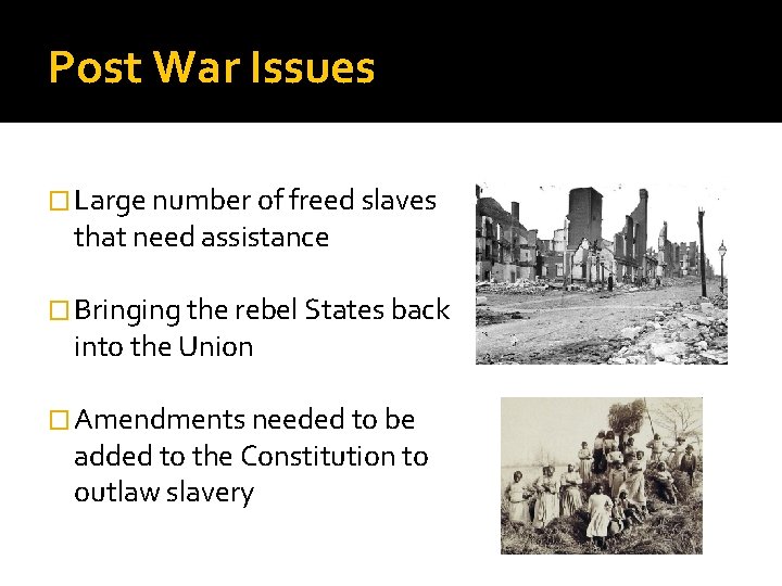 Grade 8 Social Studies Review DAY 10 Reconstruction