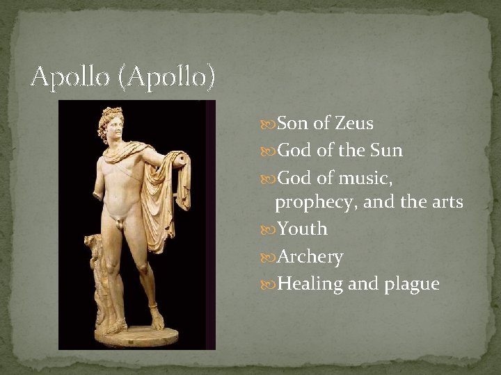 Whos Who in Mythology Greek Gods and Goddesses