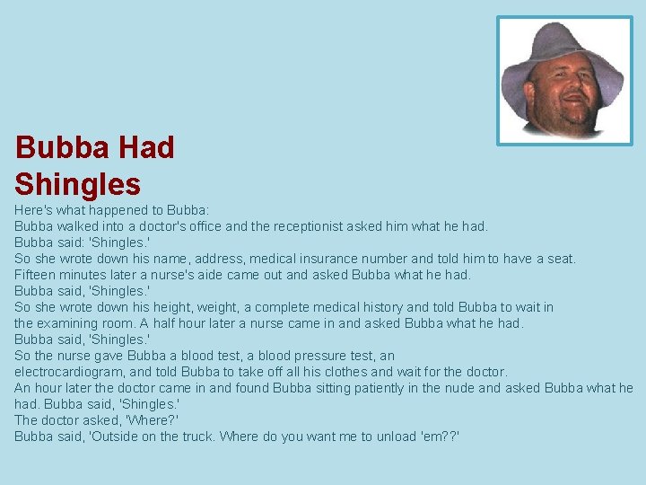 Communication Skills Whats Wrong with This Picture Bubba