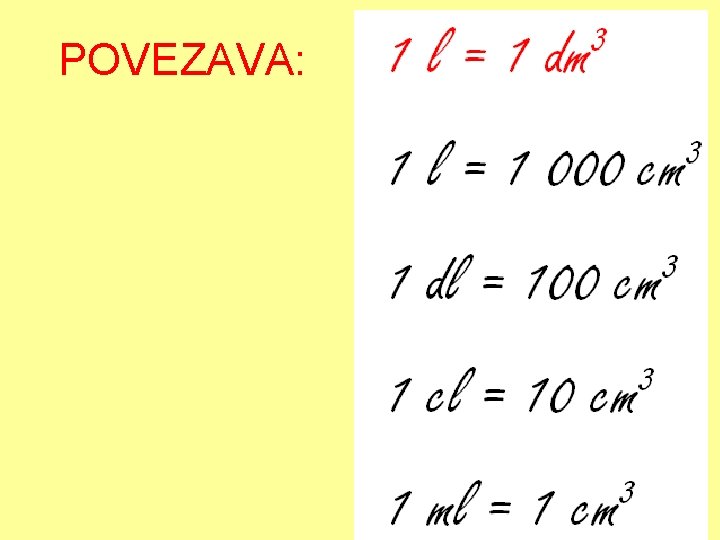 KOLIKO PROSTORA ZAVZEMAJO TELESA PROSTORNINA ALI VOLUMEN KAKNA