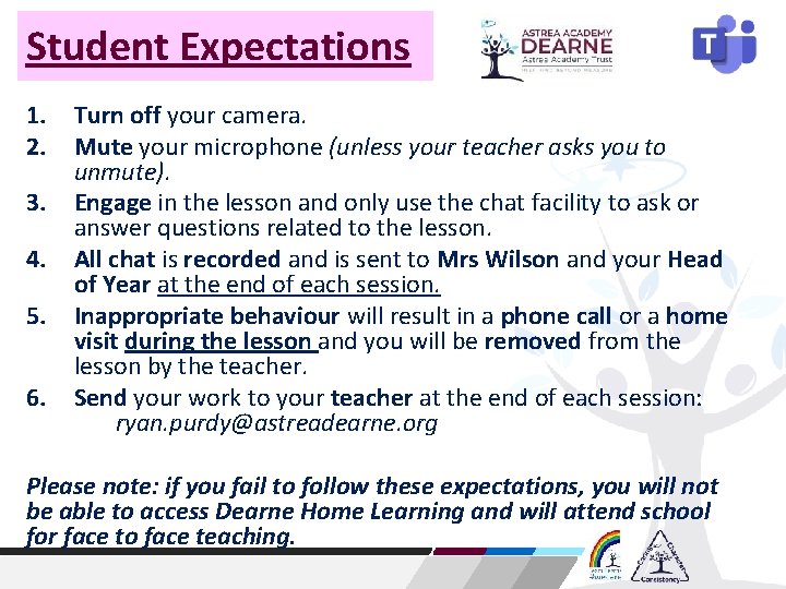 Student Expectations 1 2 3 4 5 6