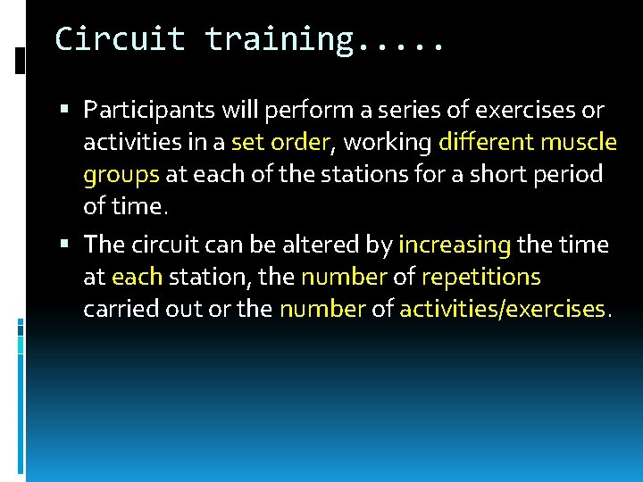 Unit 32 Instructing physical activity and exercise TRAINING