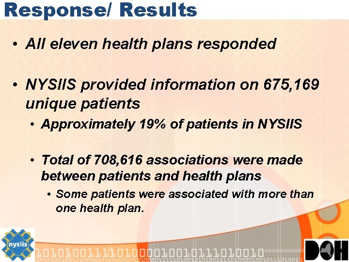 Benefits of Immunization Information System Data to Health