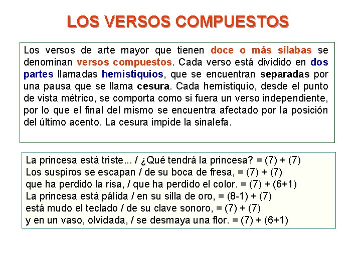 PROSA Y VERSO Un texto est escrito en