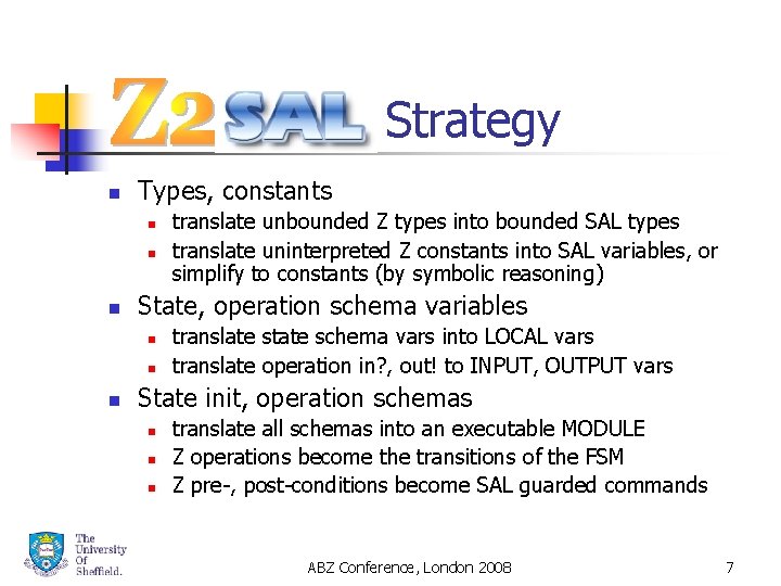 Building a ModelChecker for Z John Derrick Siobhn