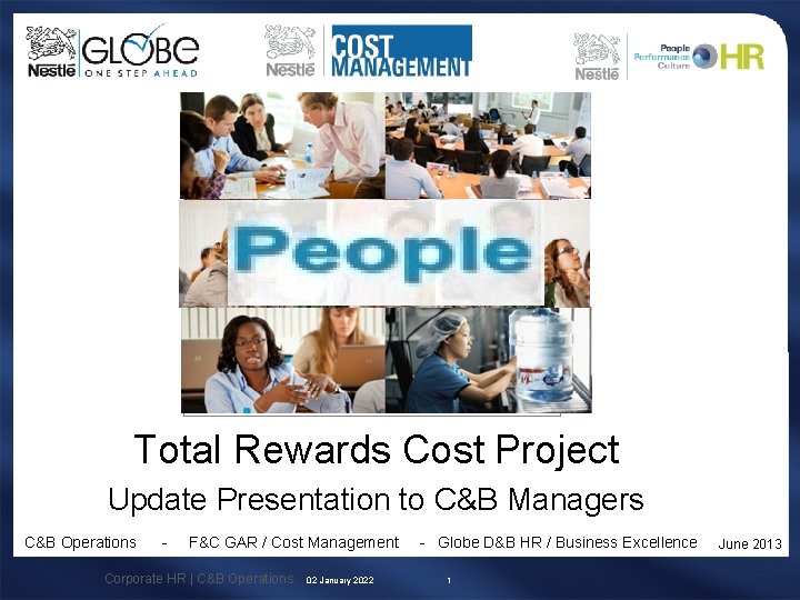 Total Rewards Cost Project Update Presentation to CB