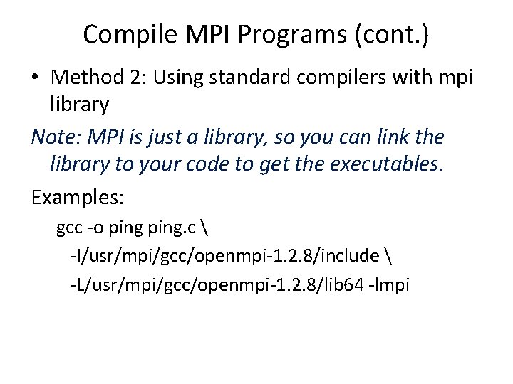 Using Parallel Computing Resources at Marquette HPC Resources