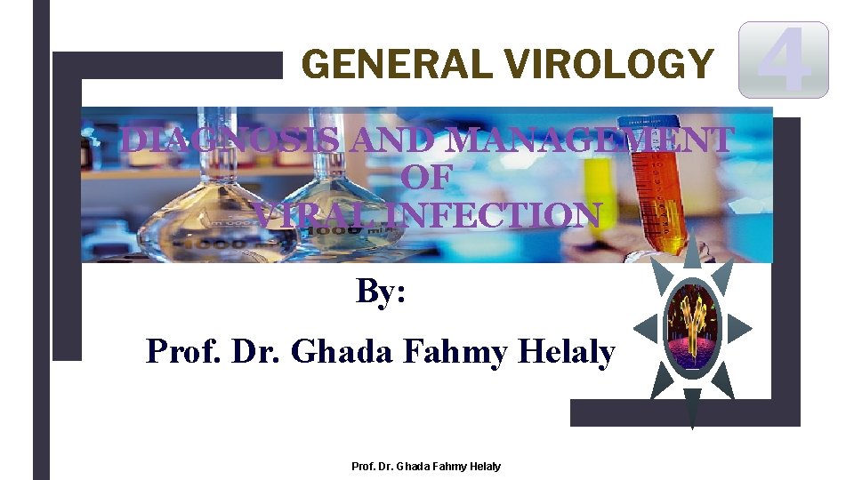 GENERAL VIROLOGY DIAGNOSIS AND MANAGEMENT OF VIRAL INFECTION