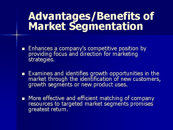 Foundations of Marketing MARKET SEGMENTATION CREATORS Hayley Ebden