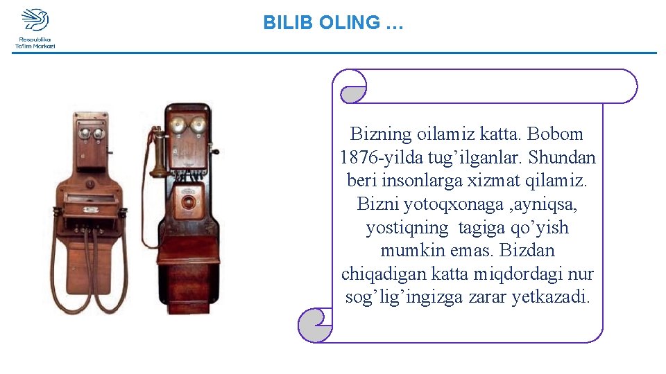 TELEFONDAN FOYDALANISH QOIDALARI 1 sinf Tarbiya Tayyorladi Toshkent