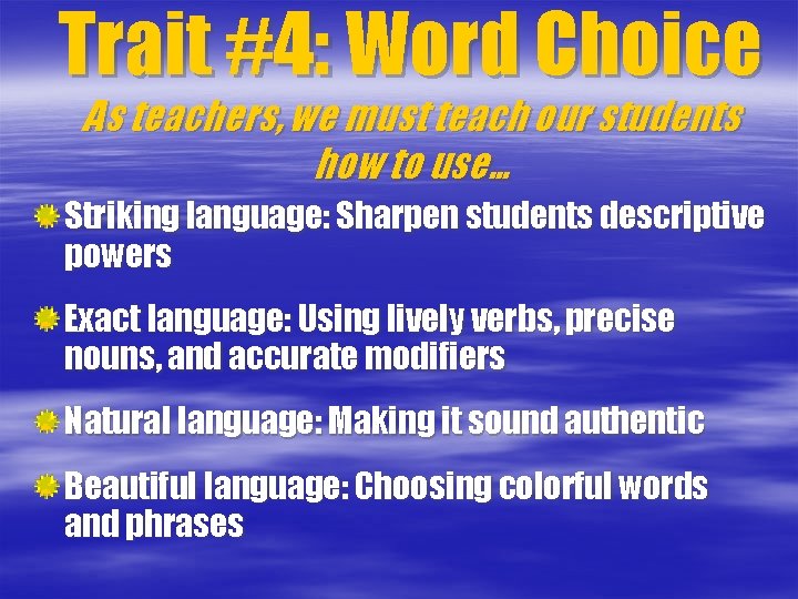 The 61 Trait Writing Model Ideas Organization Voice