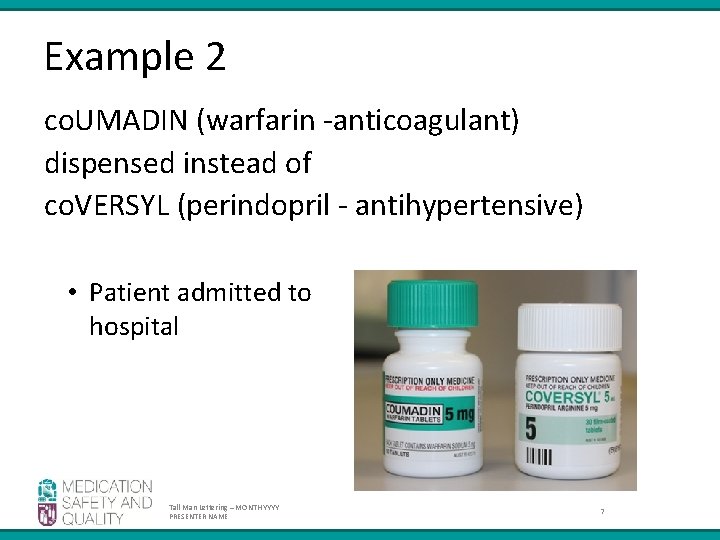 Tall Man Lettering Reducing Mix Ups Hospital Name