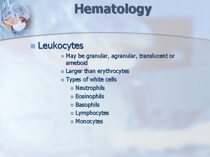 Hematology Health Science I Section 2 02 Blood