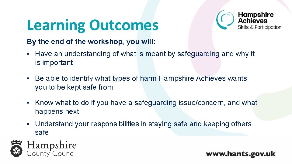 Basic Safeguarding Awareness A quick reminder to take