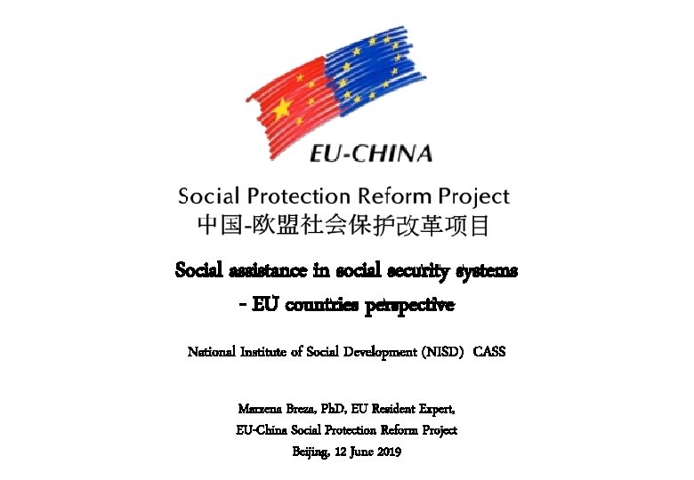 Social assistance in social security systems EU countries