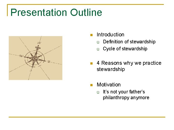 Best Practices for Comprehensive Stewardship Rose Community Foundation