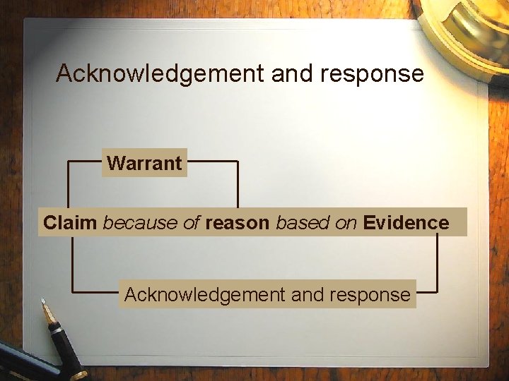 Argument Williams and Colombs revision of the Steven