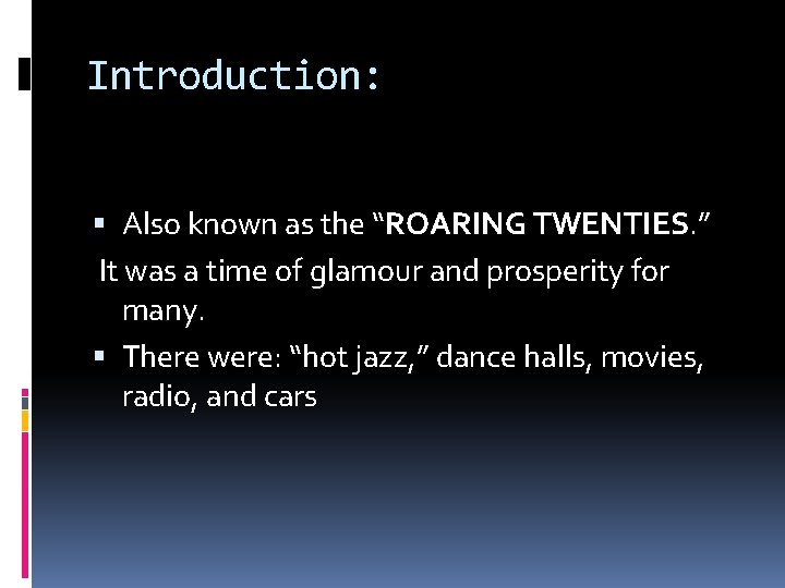 Canadian History 1201 3 1 THE 1920 S