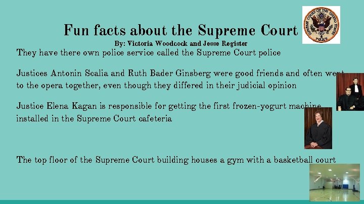 Lesson Three The Supreme Court By Jesse Register