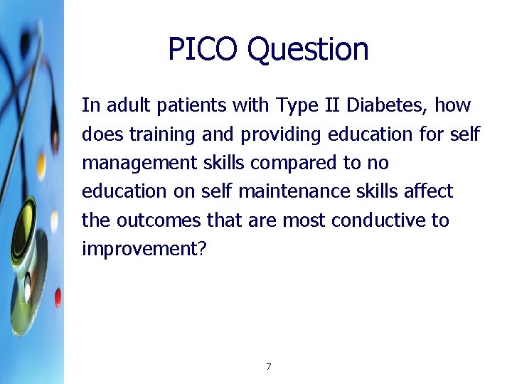 Evidencebased Nursing Practice Diabetes Quality Priority Area of