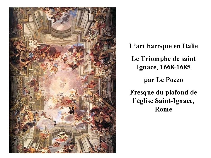 Les arts dans l Europe moderne baroque et