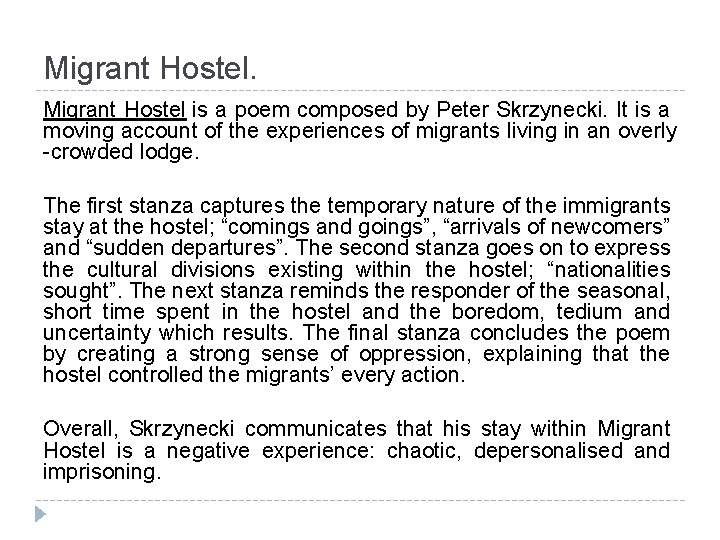 Area of Study Belonging Year 12 Standard English