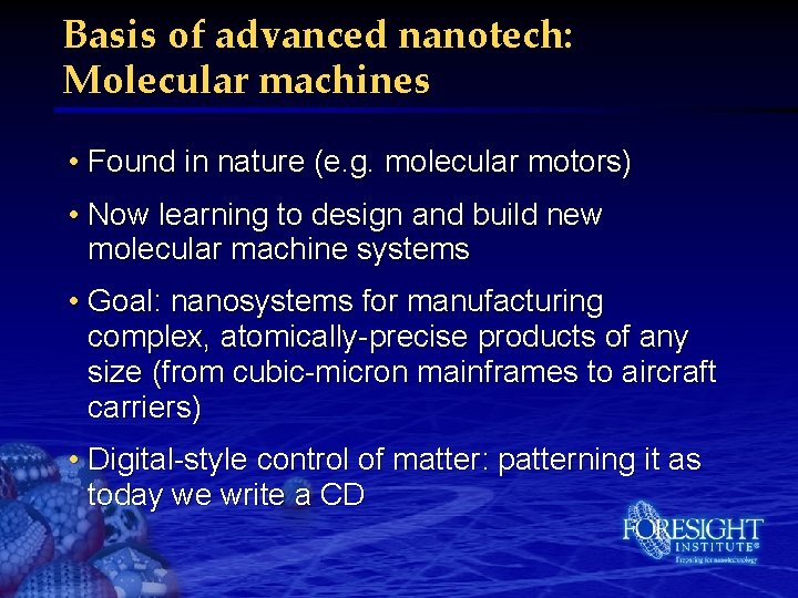 Championing Nanotech Innovation Lessons Learned Presented by Christine