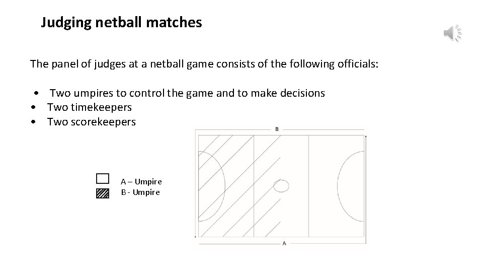 Judging netball matches The panel of judges at
