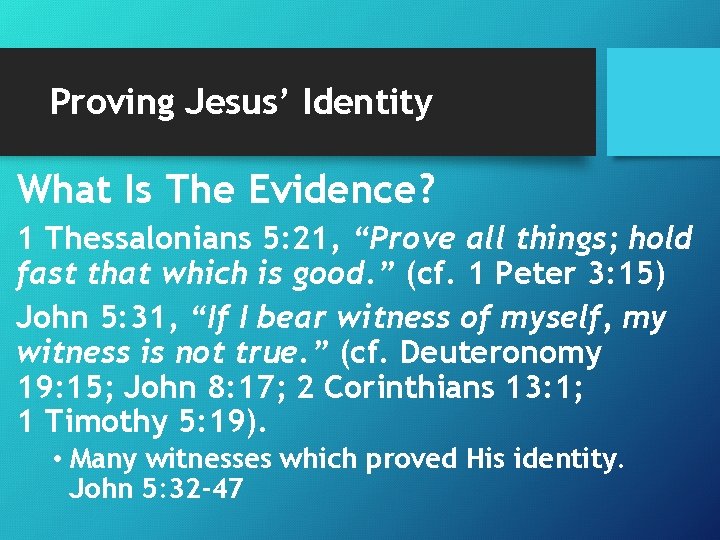 I Believe Jesus Christ Is The Son Of