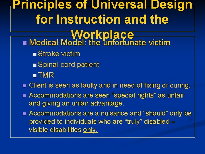 Universal Design in the Classroom and Workplace Benefits