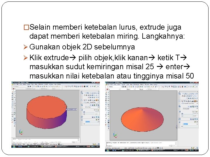 MEMBUAT SOLID DAN SURFACE DENGAN GARIS DAN KURVE