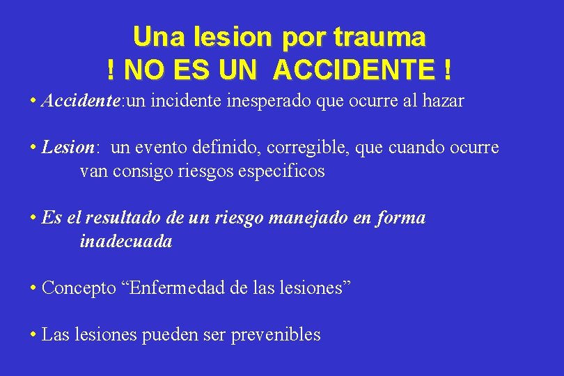 El Colegio Americano de Cirujanos Comit de Trauma