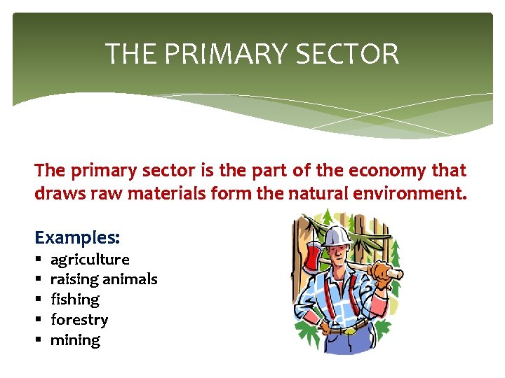 UNIT FIVE AGRICULTURE PRIMARY ECONOMIC ACTIVITIES ADVANCED PLACEMENT