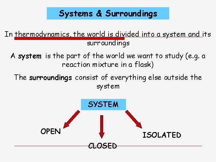 Thermochemistry Learning goal I will learn about the