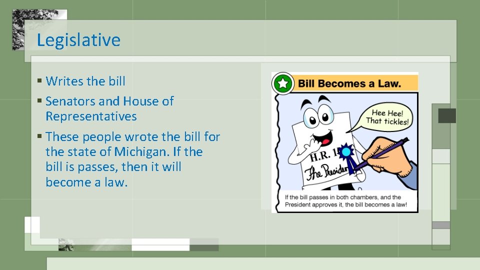 Branches of Government How to create a Power