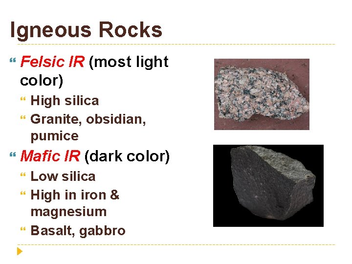 Rocks And the Rock Cycle Chemical vs Physical