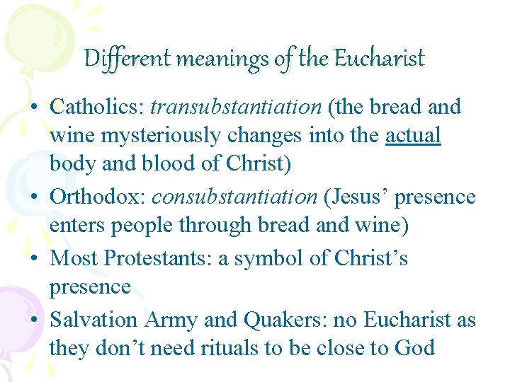 10 3 revision Worship and Celebration Structure of