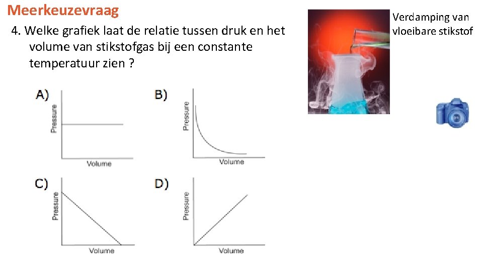 volume versus druk De wet van Boyle De